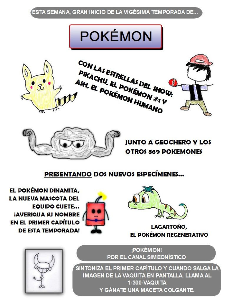 La vigésima temporada de Pokémon – Simeonístico